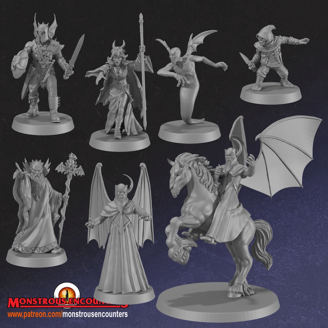 Villains of the Realm 80's Dnd Cartoon Miniatures Warduke Skylla Zarak ...