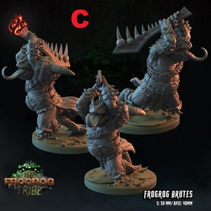 Frog Warrior Miniature Grung Mini 3D Printed Mini Crippled God Foundry ...