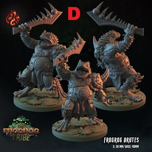 Frog Warrior Miniature Grung Mini 3D Printed Mini Crippled God Foundry ...