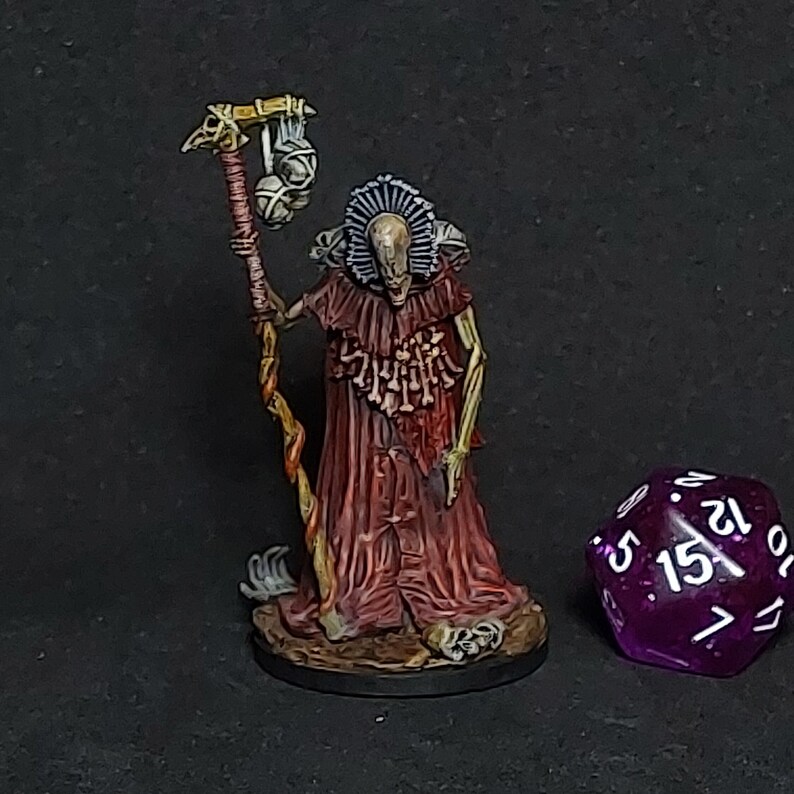 Necromancer Miniature Lich Mini Painted Dnd Miniature - Etsy