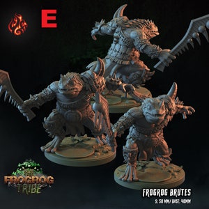 Frog Warrior Miniature Grung Mini 3D Printed Mini Crippled God Foundry ...