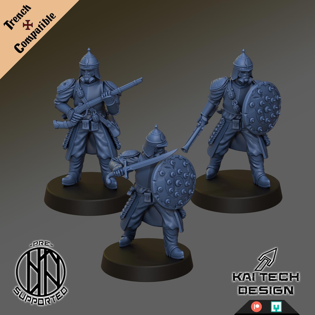 Sapper Miniatures Trench Crusade Iron Wall of the Sultanate 3D Printed ...