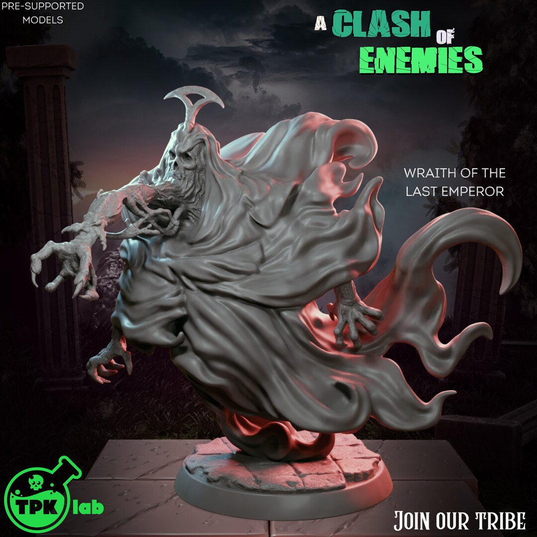 Wraith King Miniature Ghost Lord Spirit Wraith of the Last Emperor 3D ...