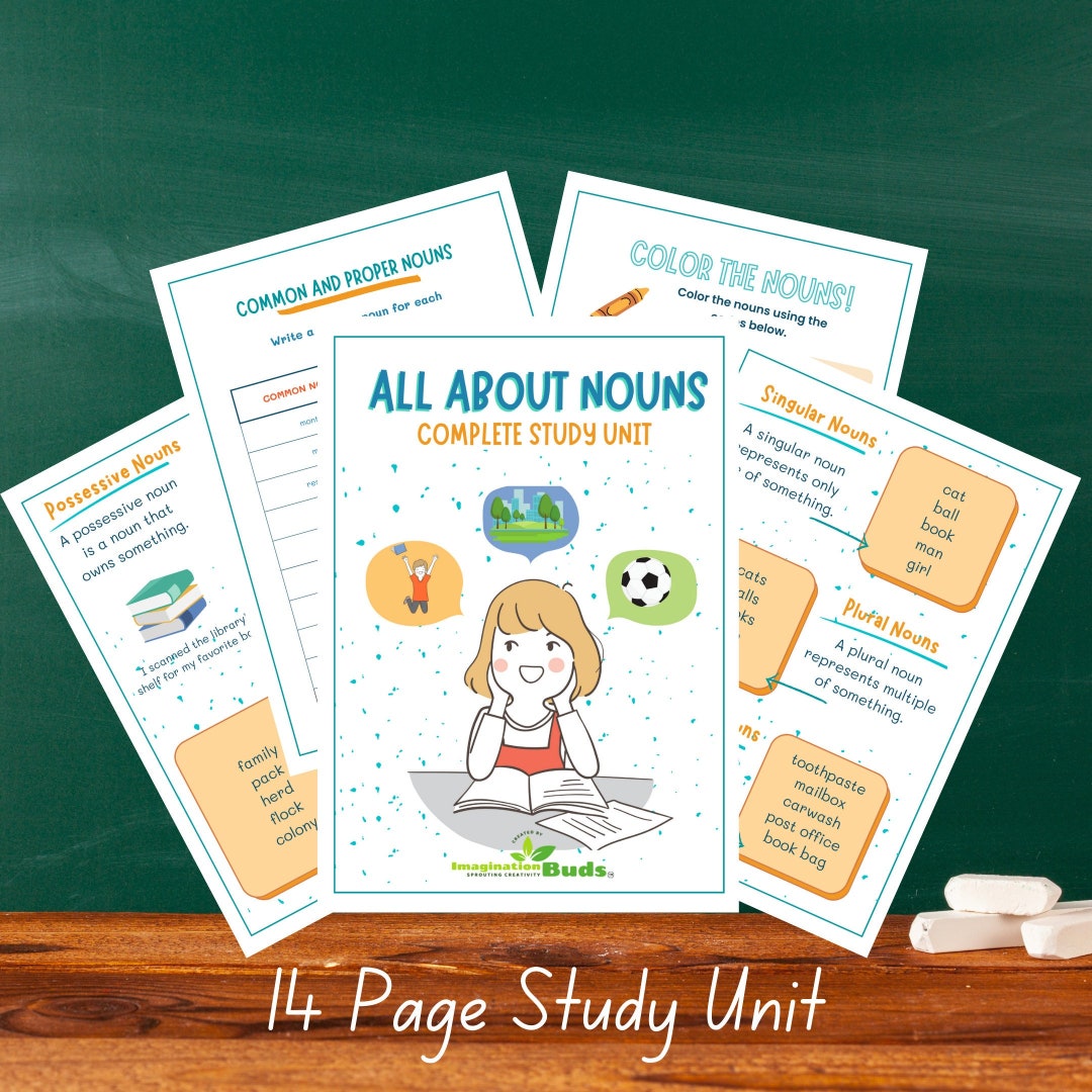ALL ABOUT Nouns-study Unit Homeschool Curriculum English Language Arts ...