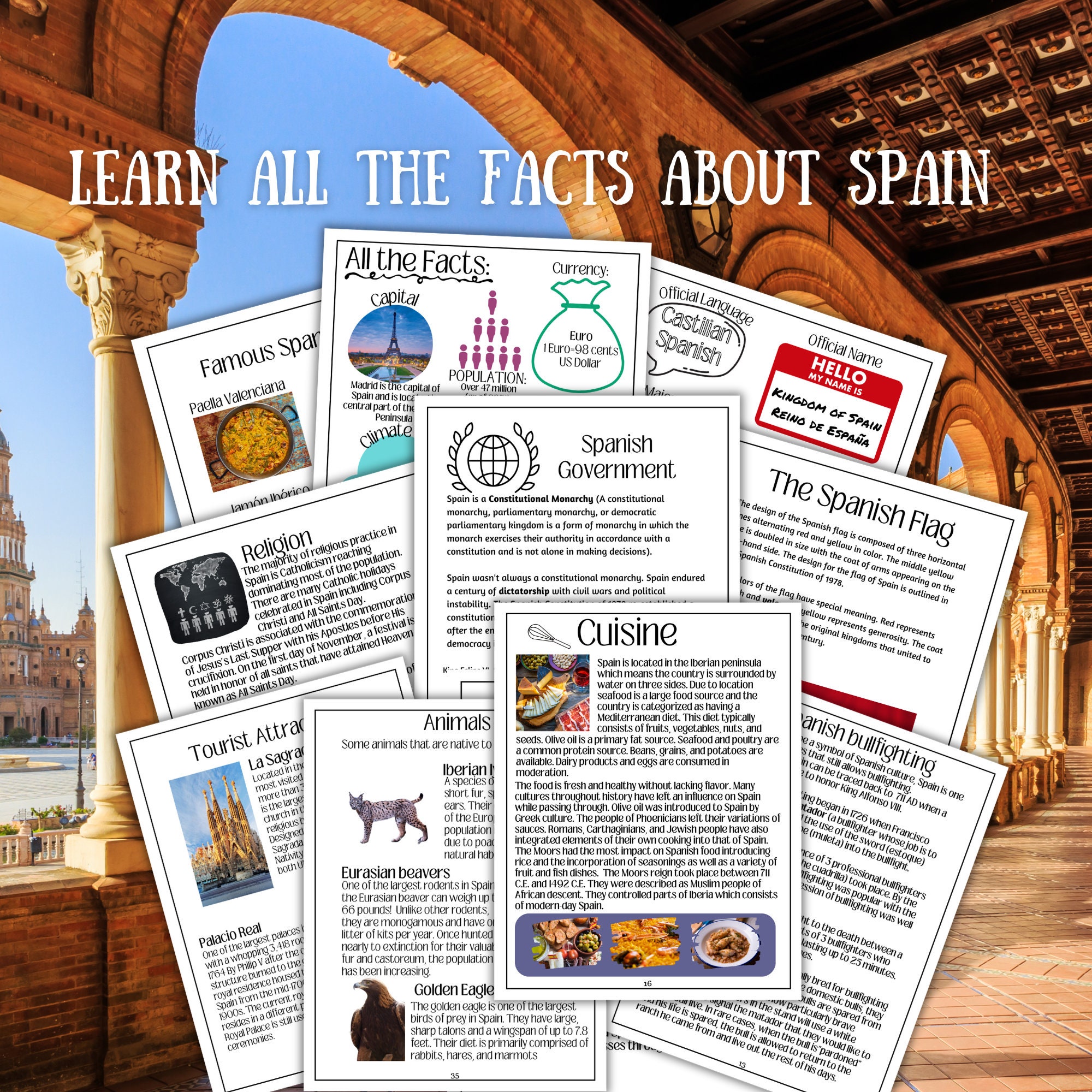 Spain Unit Study, Spanish Culture, Social Studies, Homeschool ...