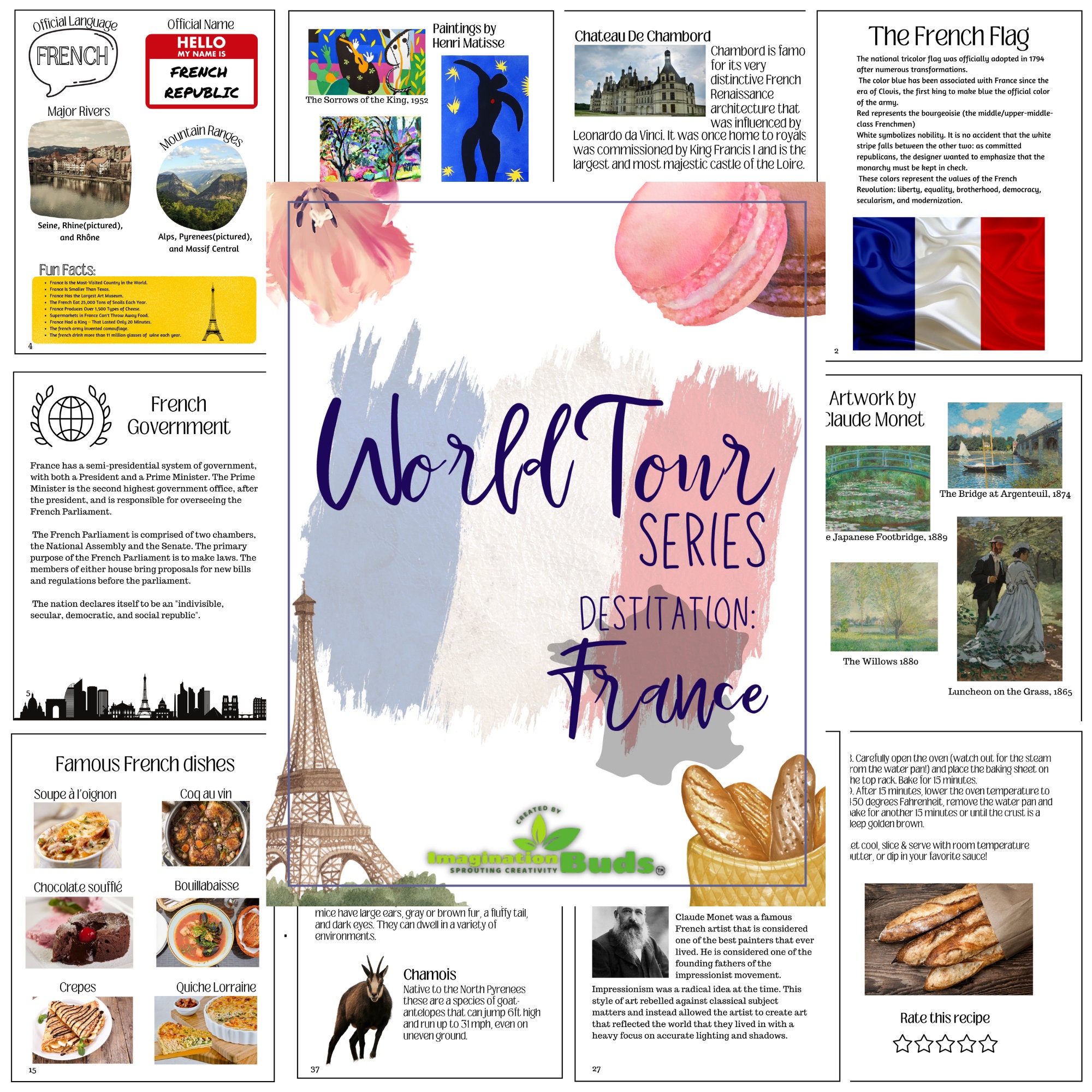 France Study Unit | Digital Download | Homeschool Curriculum | French ...