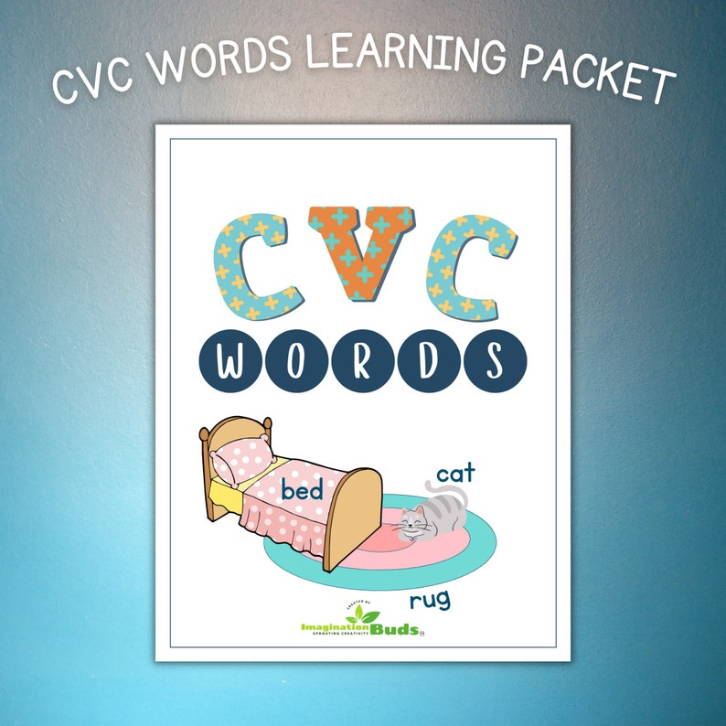 CVC Words | Consonant, Vowel and Consonant Sound | Digital Download ...