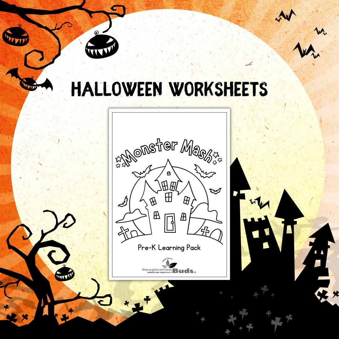 PRE-K LEARNING PACKET Halloween Math, Letter Tracing, Problem Solving ...