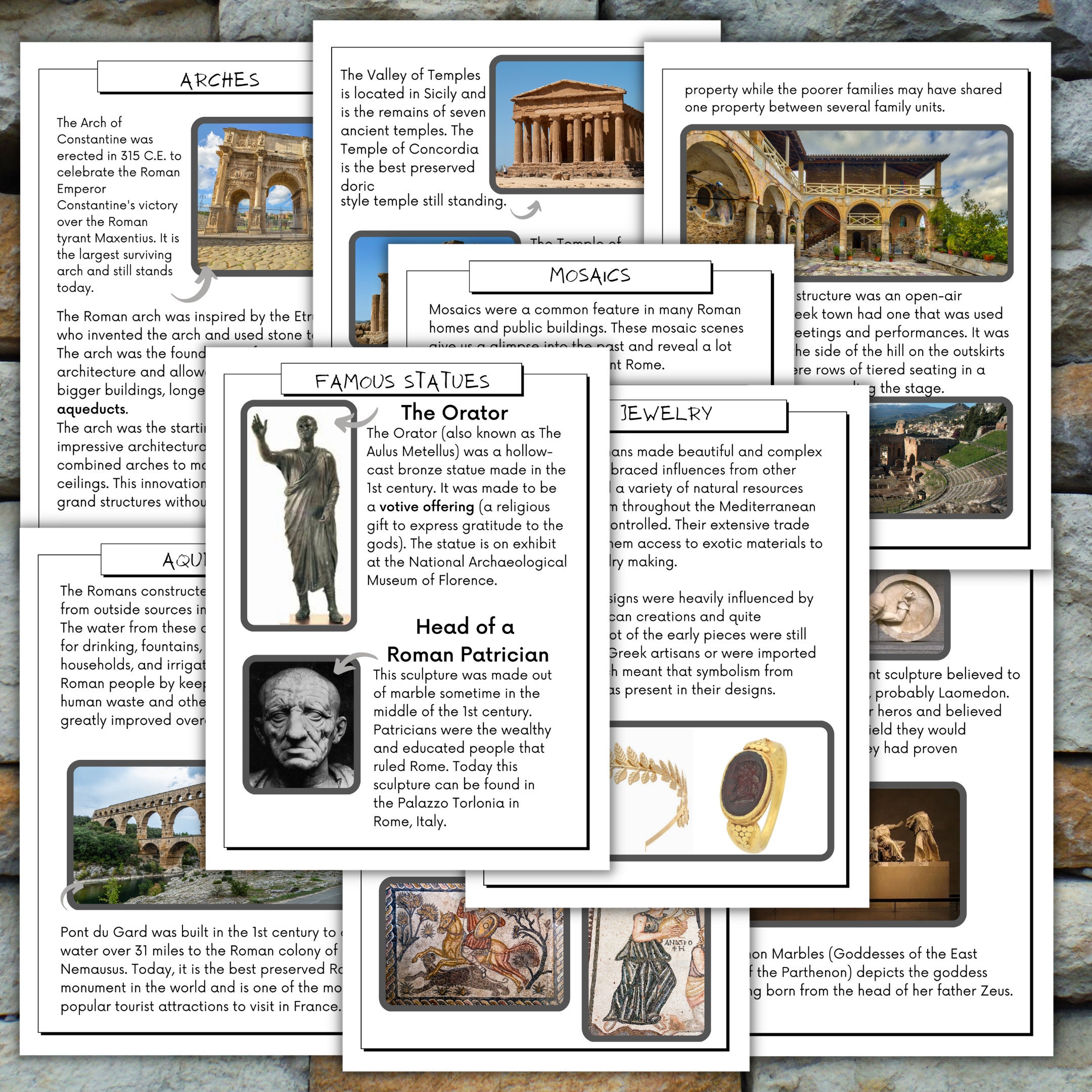 Art History Ancient Roman Architecture, Sculptures, Mosaics, Coins ...