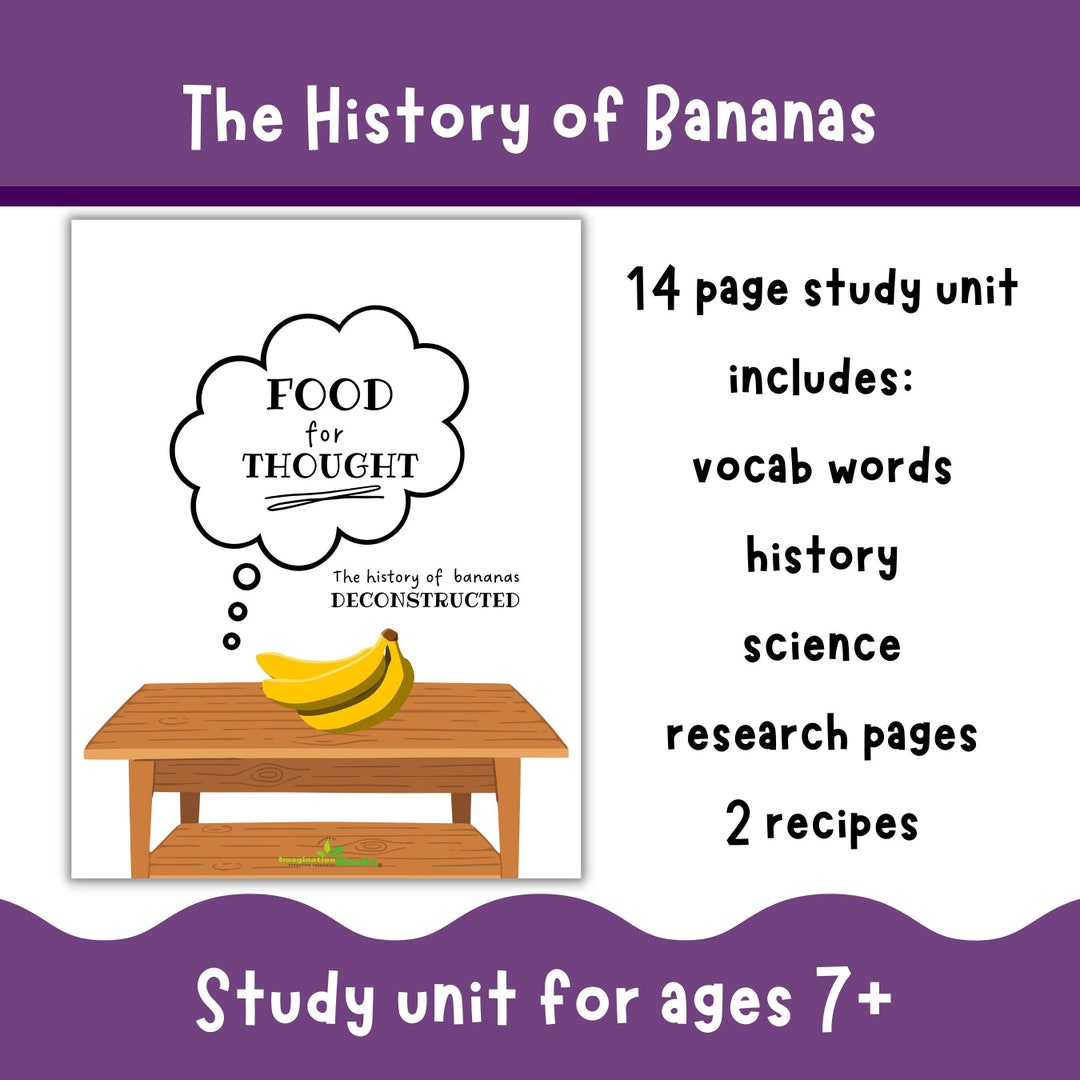 Homeschool Curriculum Printable Study Unit Food Science History Baking ...