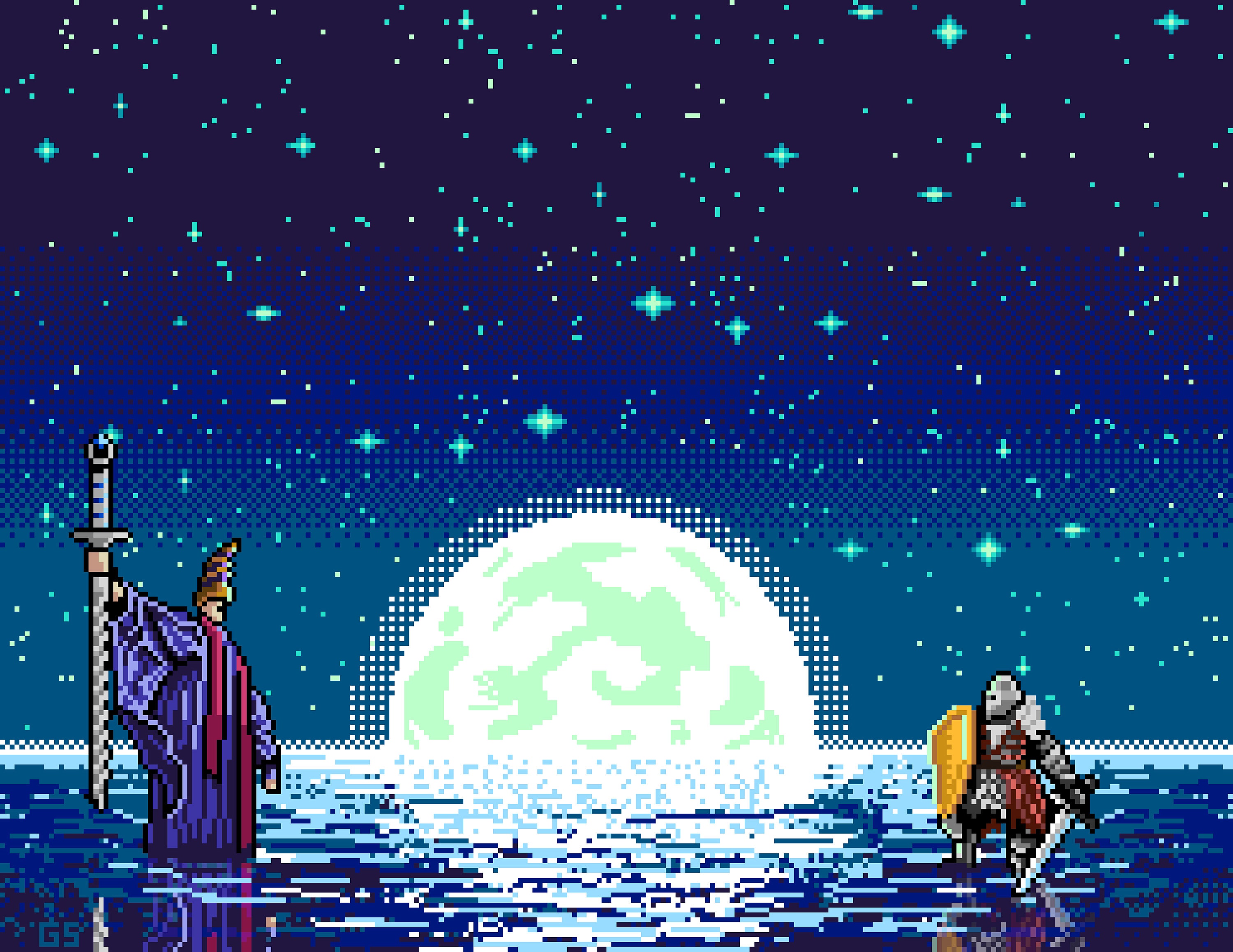 Elden Ring Rennala Fight Pixel Art 11"x14" Matte Print / 8.5" X 11 ...