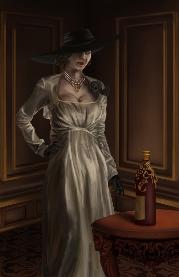 Lady Dimitrescu From Resident Evil Village 11x17 - Etsy Finland