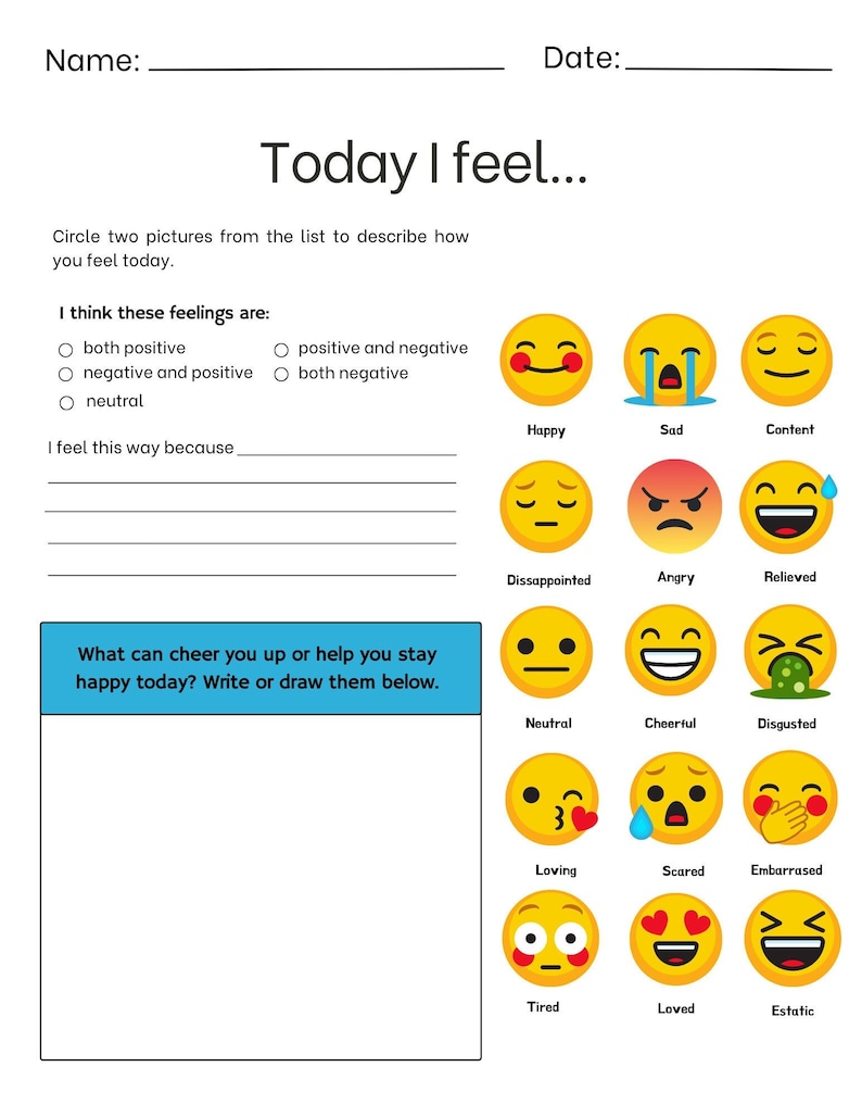 Emotion Chart Activity, Feelings Coping Skills for Kids, Emotions Scale ...