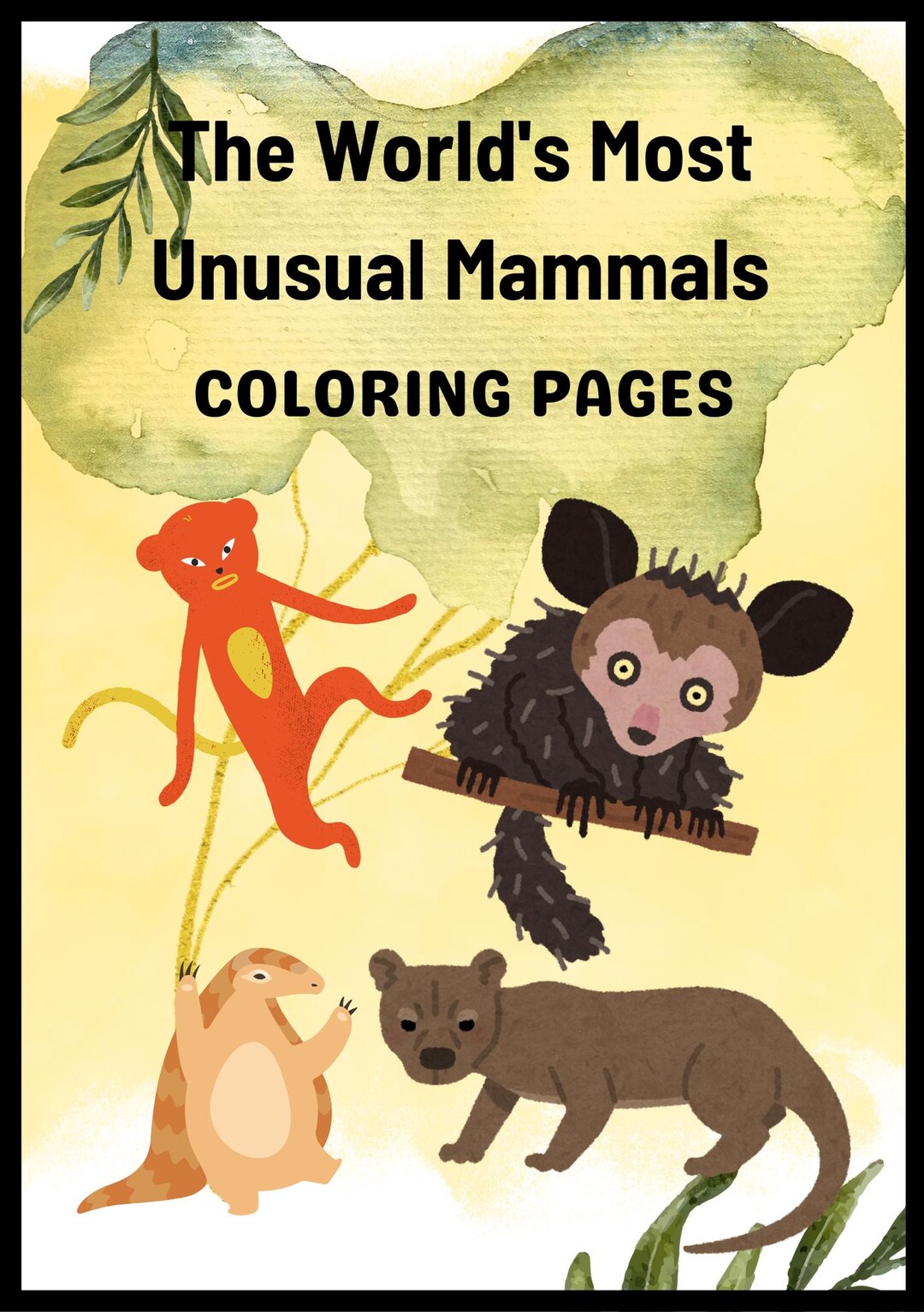 Rare Mammal Coloring Pages | Endangered Animals | Unique Wildlife ...