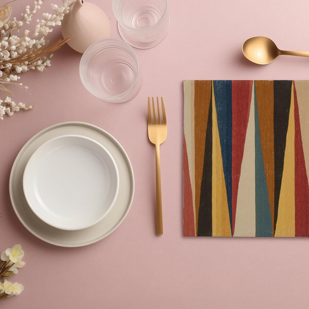 Table Mats, Waterproof Mat, Kilim Motif, Wall Hanging, Fast Shipping ...