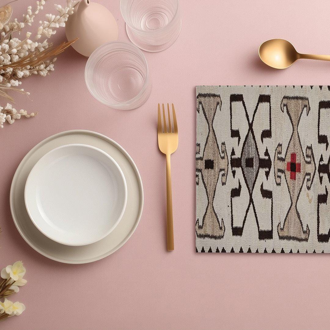 Red Black, Fabric Mat, Bohemian Vibe, Turkish Rug, Dining Room, Eastern ...