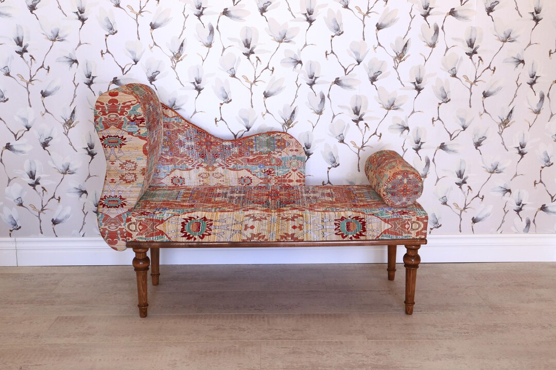 Small Space Sofa, Kilim Style Bench, Reclining Bench, Upholstered Sofa ...