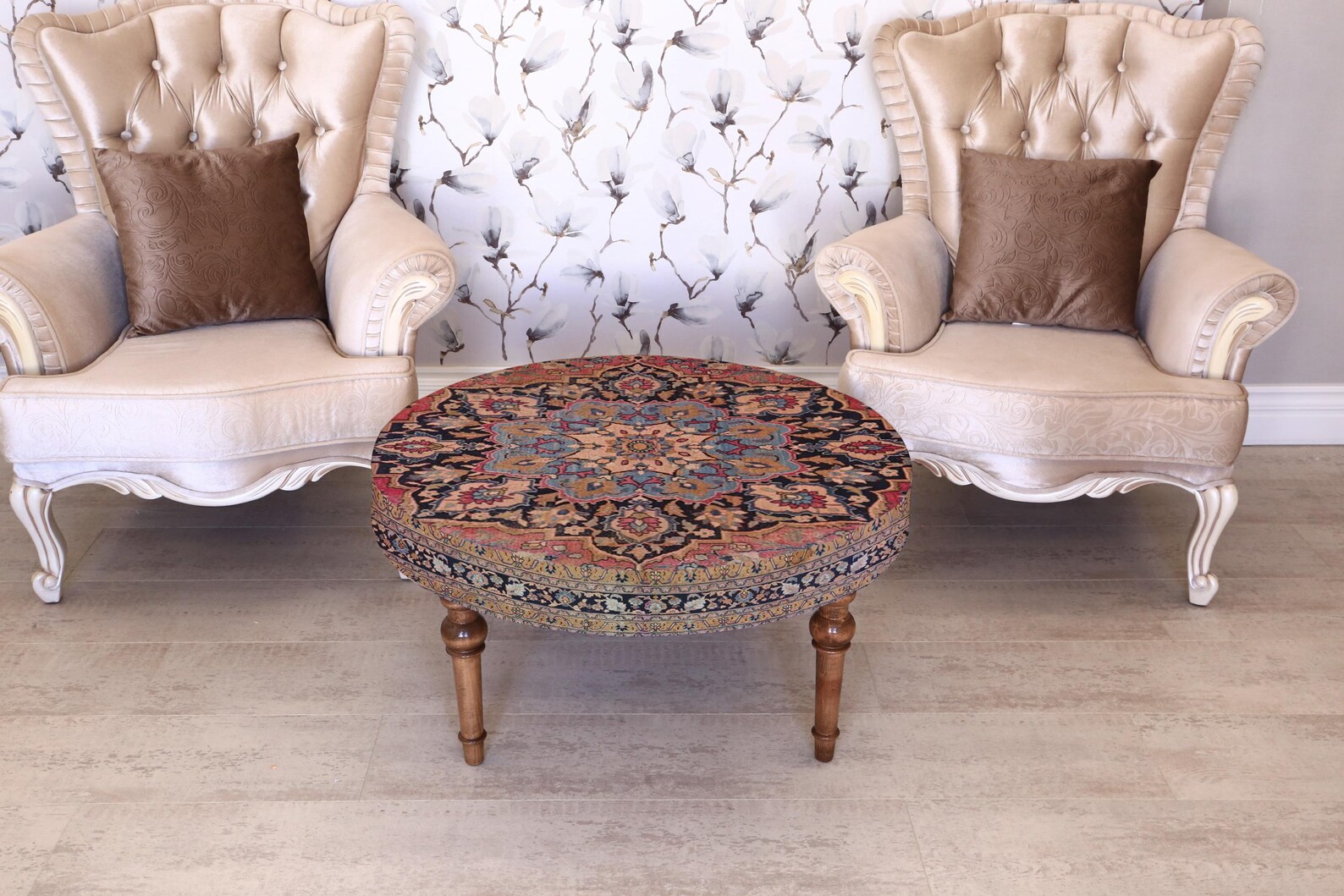 Muebles para solárium, otomana para guardería, diseño geométrico, patas ...