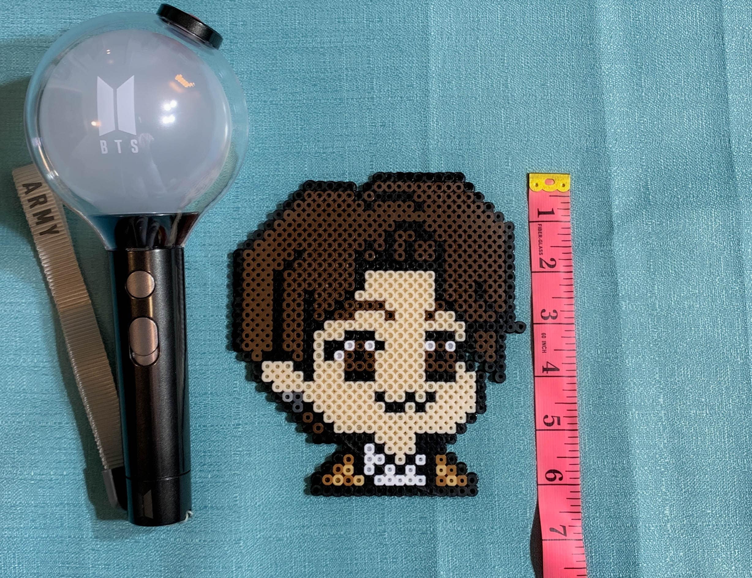 BTS Tiny Tan Dynamite Perler Bead Figures Decor - Etsy UK
