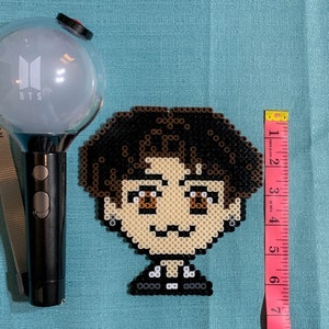 BTS Tiny Tan Dynamite Perler Bead Figures Decor - Etsy UK