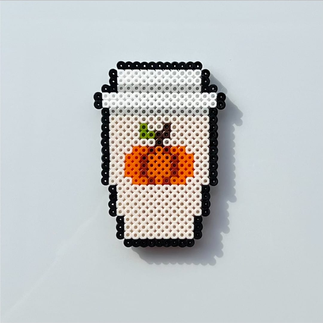 Pumpin Spice Latte Perler Bead Magnet - Etsy