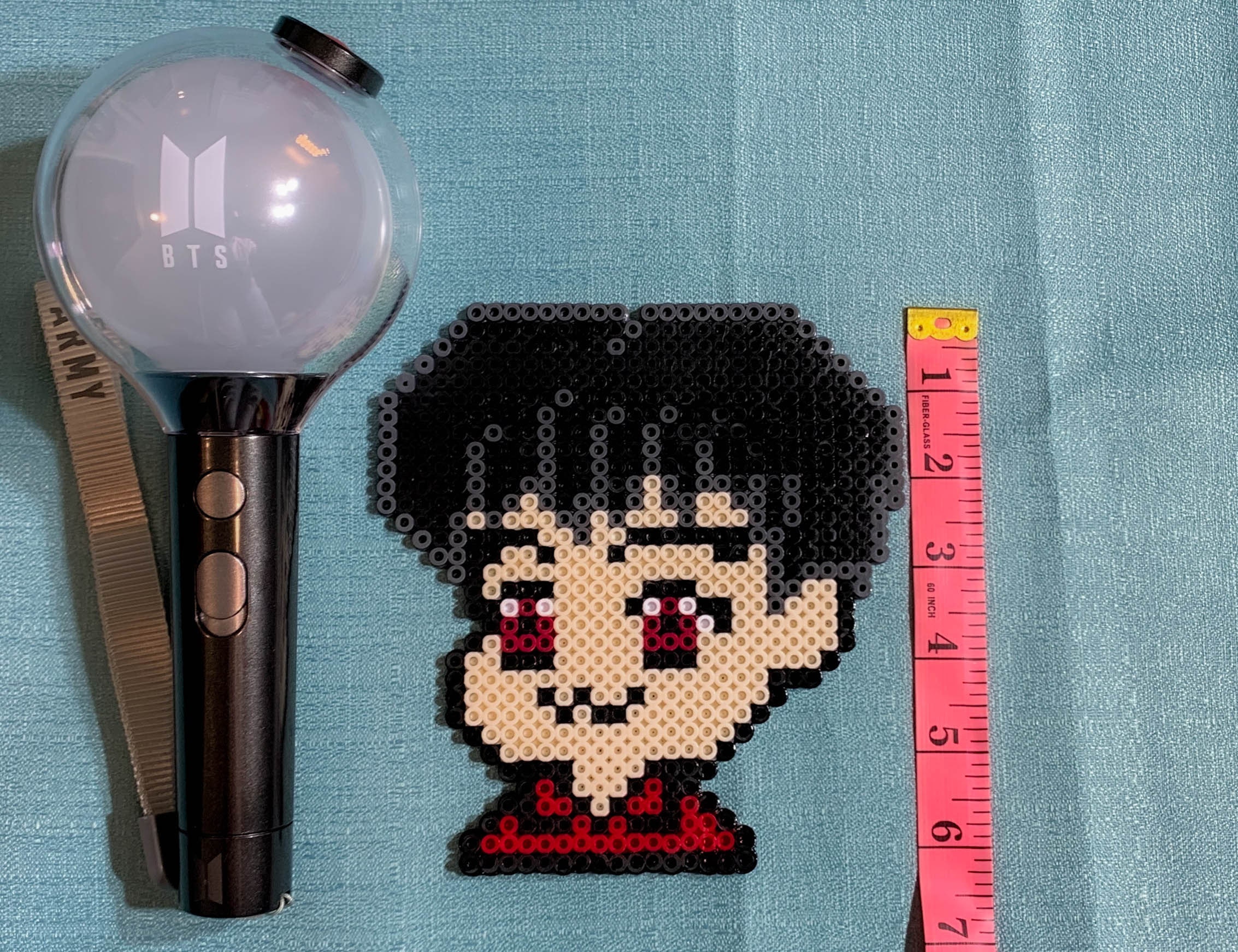 BTS Tiny Tan Dynamite Perler Bead Figures Decor - Etsy UK