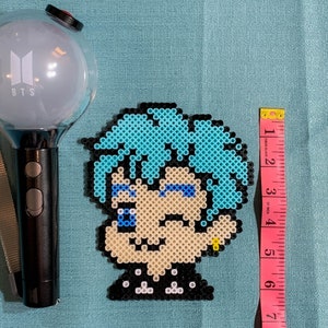 BTS Tiny Tan Dynamite Perler Bead Figures Decor - Etsy UK