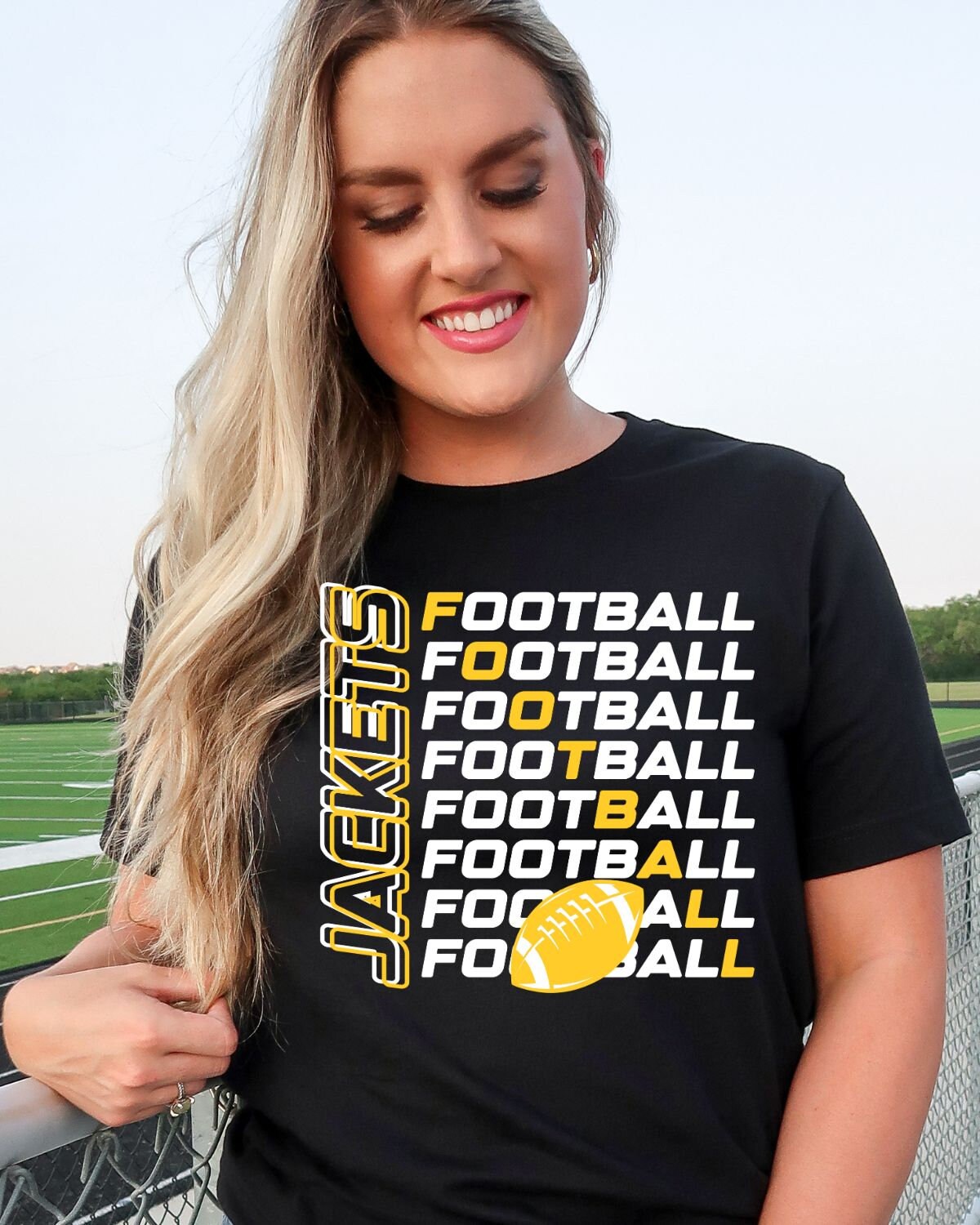 Yellowjacket Mascot Logo Shirt Custom Football Mom Shirt Football Team ...