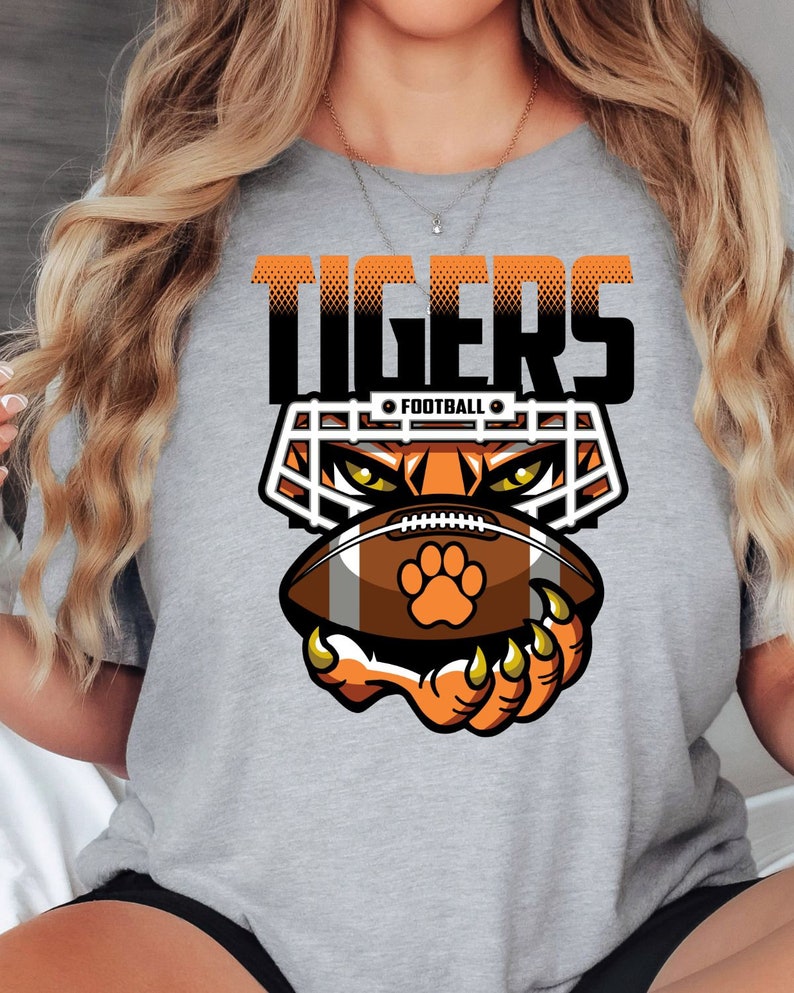 Tigers Football Shirt, Tigers Shirt, Tiger Pride Shirt, School Spirit Shirt, Football Mom Shirt ...