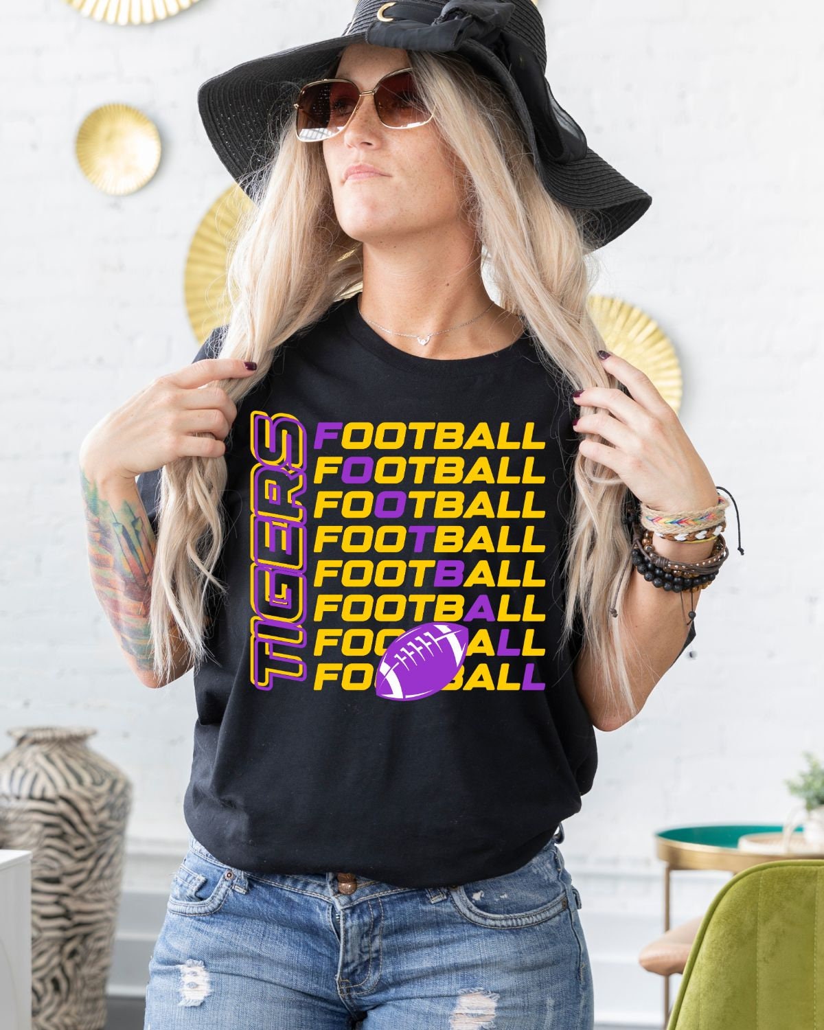 Tiger Football Shirt Tigers Mascot Custom Shirt Football Custom Team ...