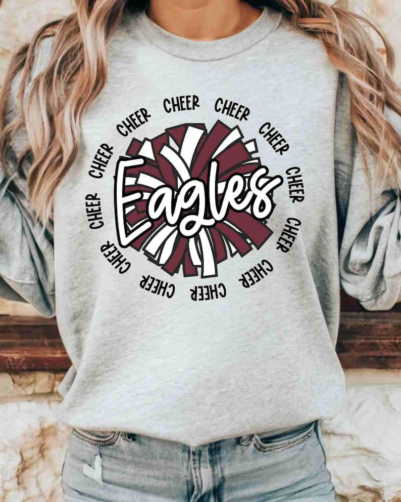 Custom Cheer Shirt Custom Mascot Shirt Cheer Sweatshirt Personalized ...