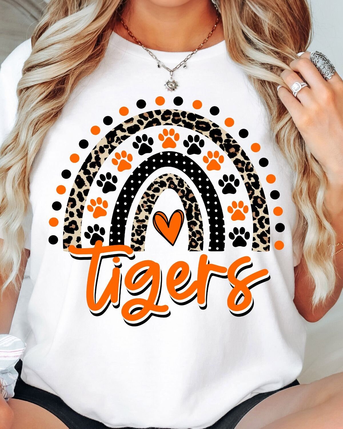 Rainbow Tigers Shirt Game Day Tigers Tshirt Custom Mascot Tee School ...