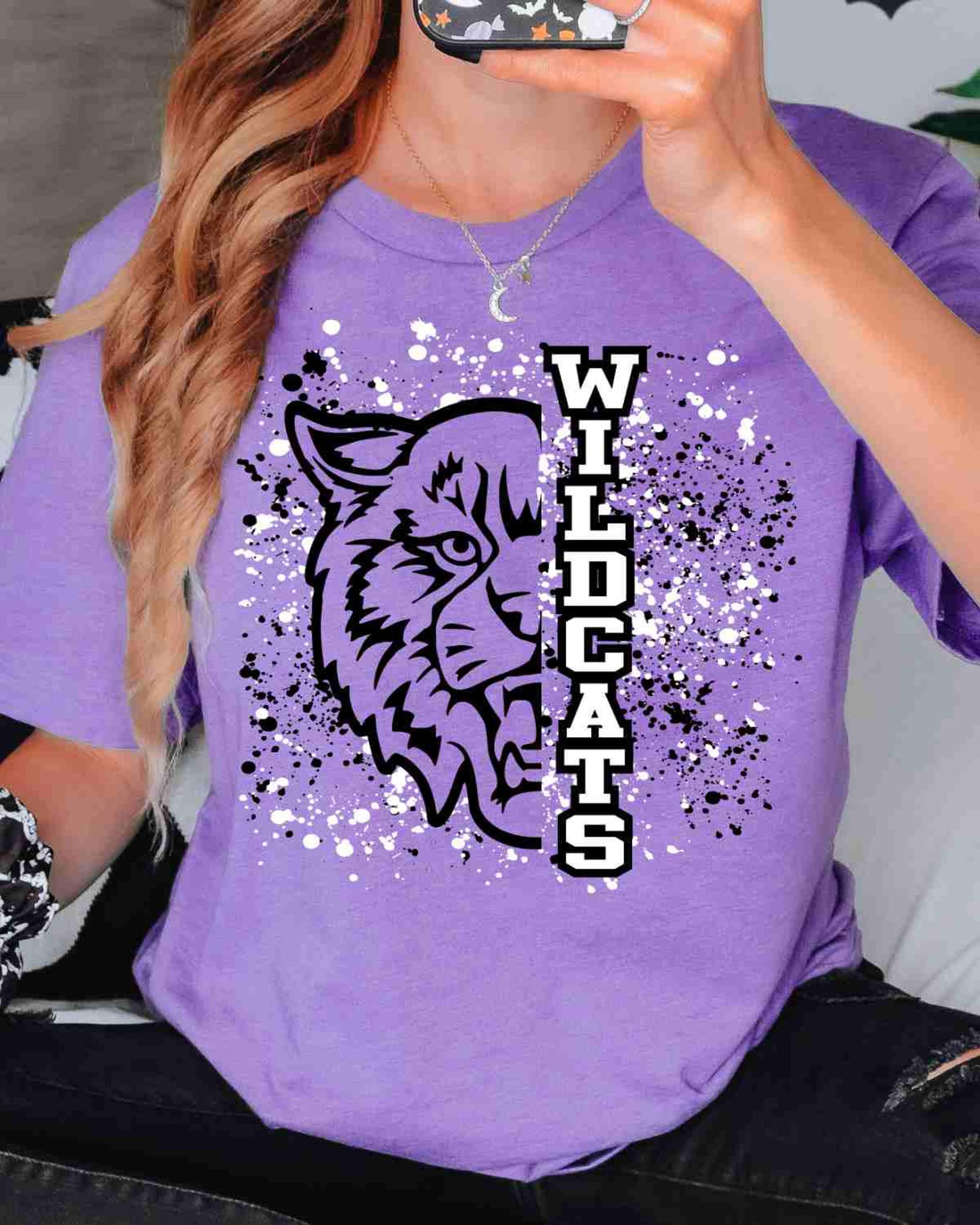 Wildcats Shirt Wildcat Logo Shirt Custom Mascot Shirt School Spirit ...
