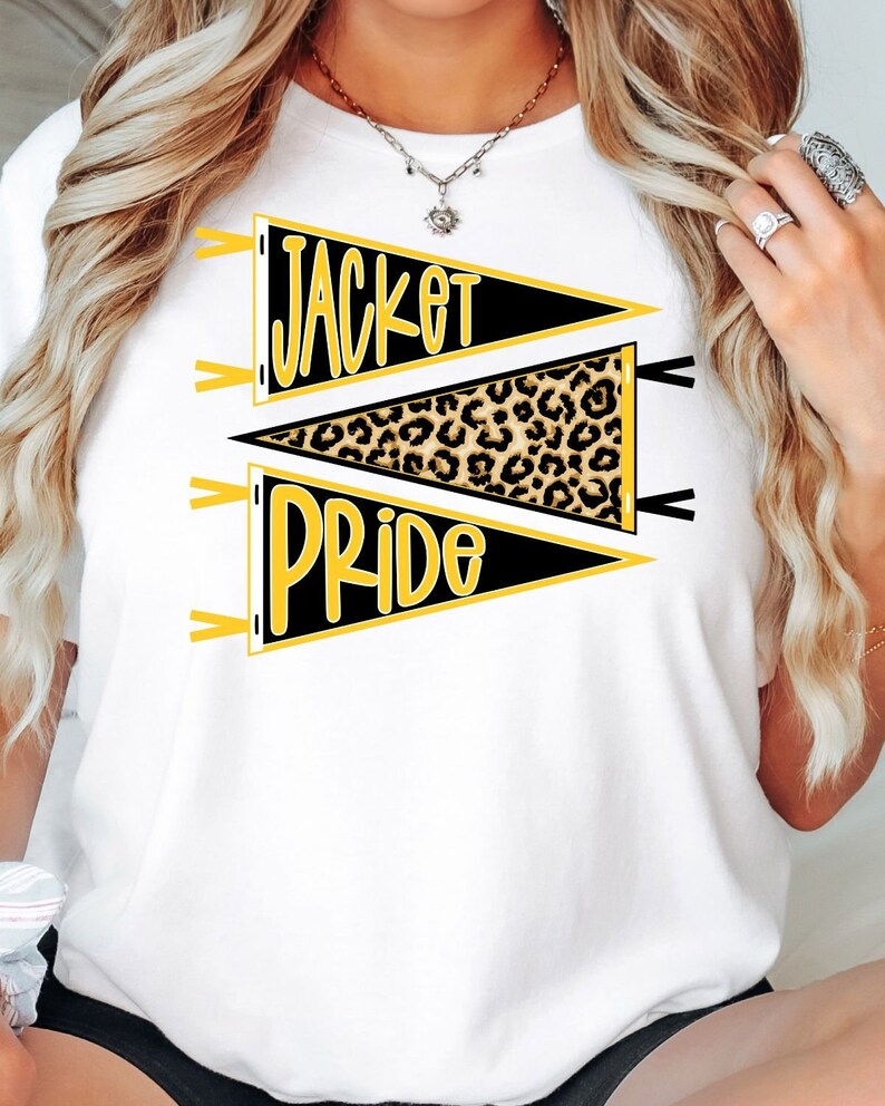 Yellowjacket Shirt Custom Mascot Shirt School Spirit Tees Sports Shirt ...