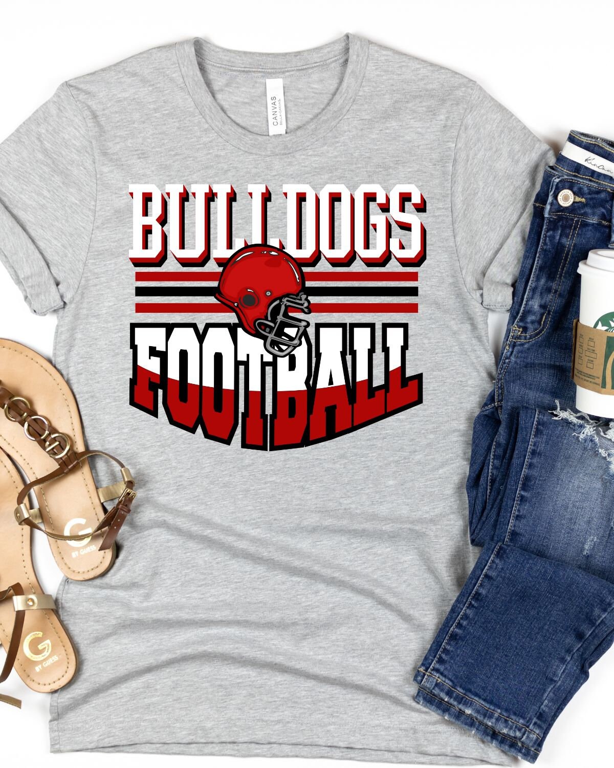 Bulldogs Football Shirt, Bulldogs Shirt, Custom Mascot School Shirt ...