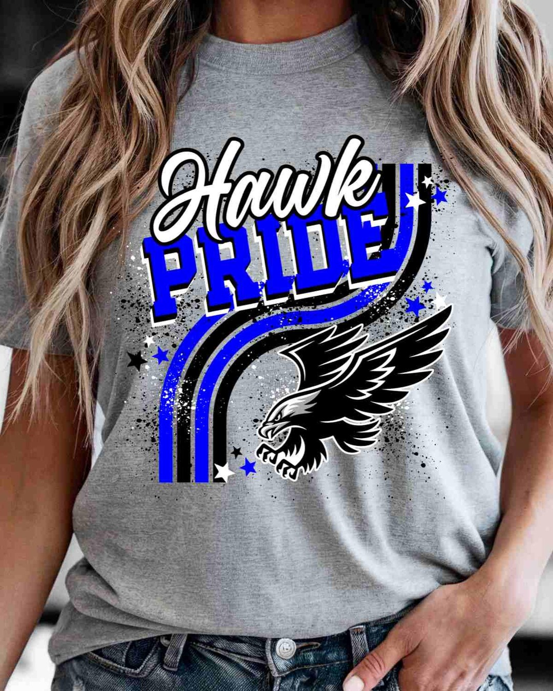 Hawks Shirt Custom Mascot Shirt Retro School Shirt Custom School Mascot ...