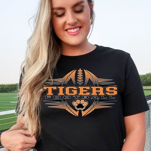 Tigers Football Shirt, Tigers Shirt, Tiger Pride Shirt, School Spirit Shirt, Football Mom Shirt ...