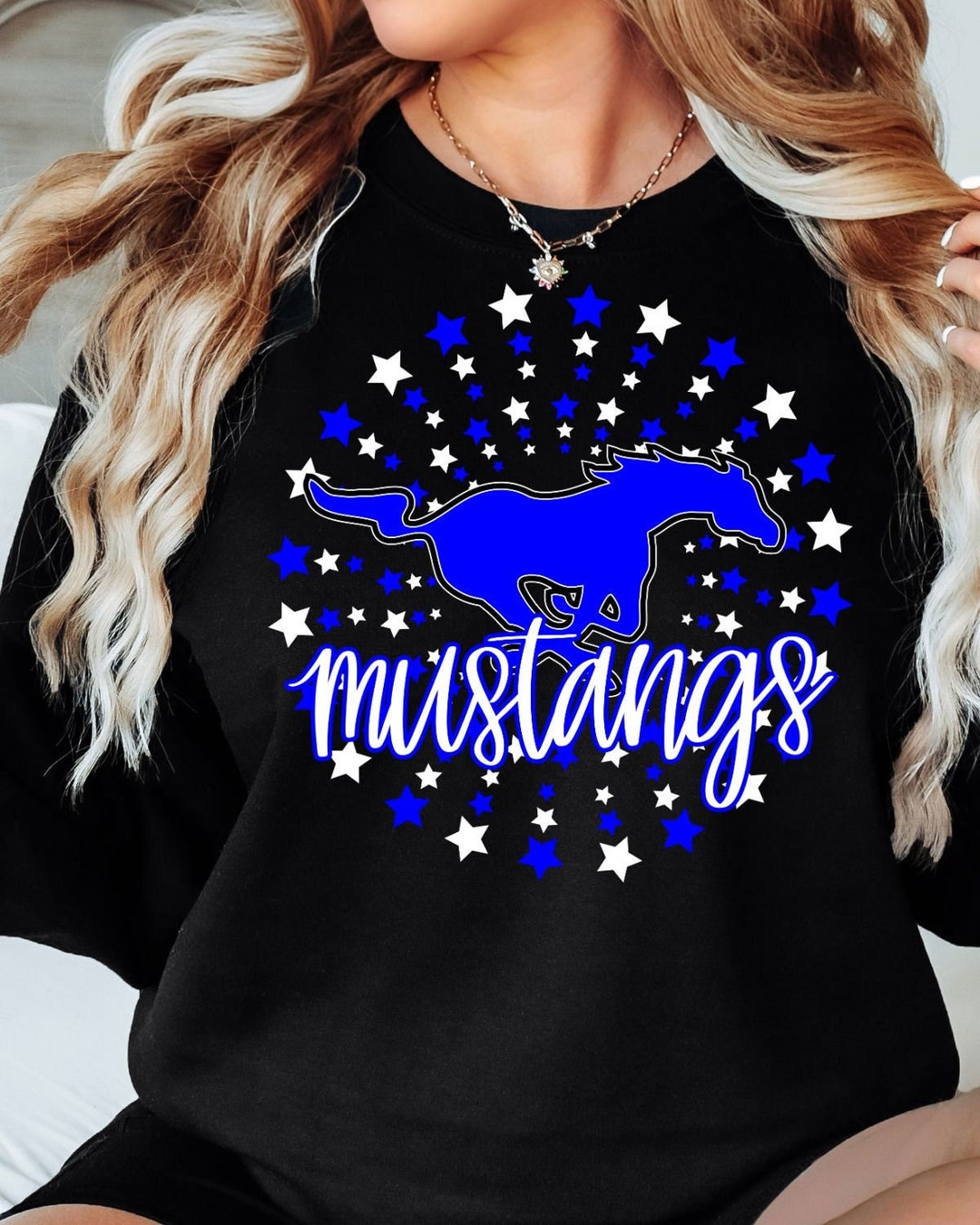 Mustangs Shirt, Custom School Mascot Shirt, School Spirit Shirt, Mascot ...