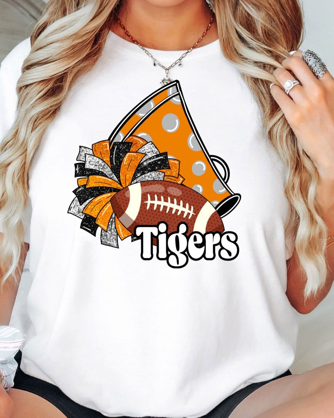 Tigers Cheer Shirt Cheer Football Shirt Cheerleader Shirt Custom Name ...
