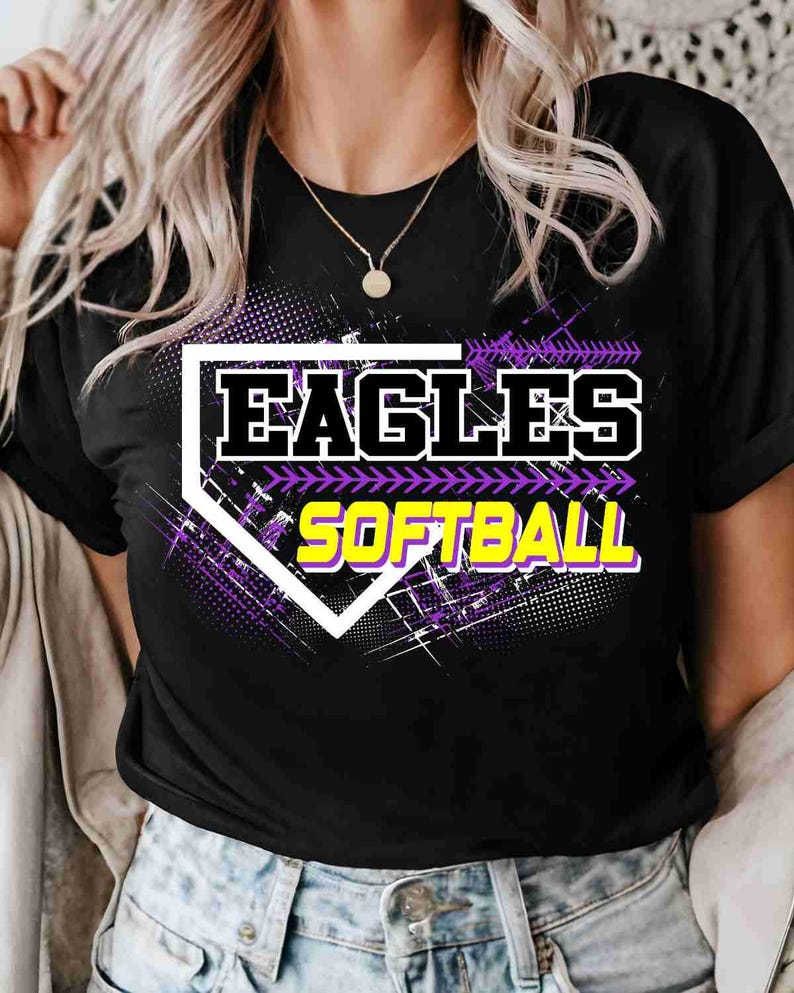 Eagles Softball Shirt Softball Mom Shirt Softball Dad Shirt ...