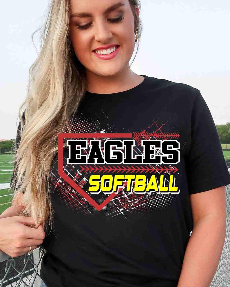 Eagles Softball Shirt Softball Mom Shirt Softball Dad Shirt ...