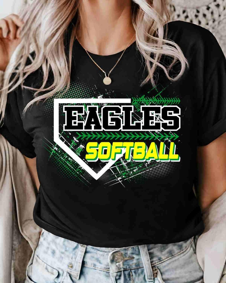 Eagles Softball Shirt Softball Mom Shirt Softball Dad Shirt ...