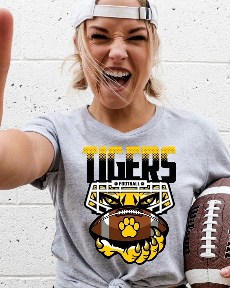 Tigers Football Shirt, Tigers Shirt, Tiger Pride Shirt, School Spirit Shirt, Football Mom Shirt ...