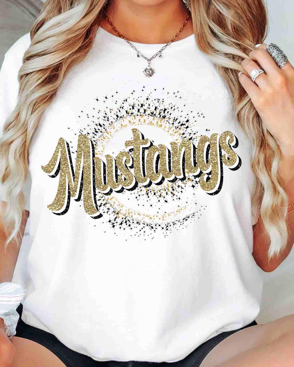 Mustangs Shirt Custom School Mascot Shirt School Spirit Shirt Mascot ...