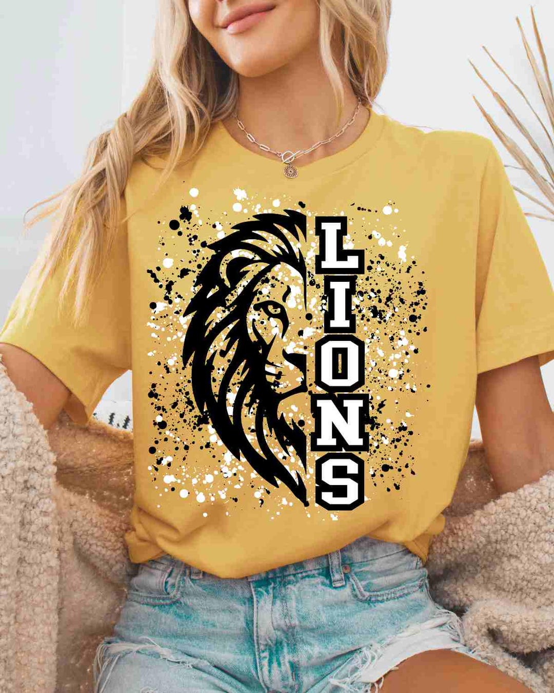 Lions Shirt Custom Mascot Shirt School Spirit Shirt Lions Sweatshirt ...