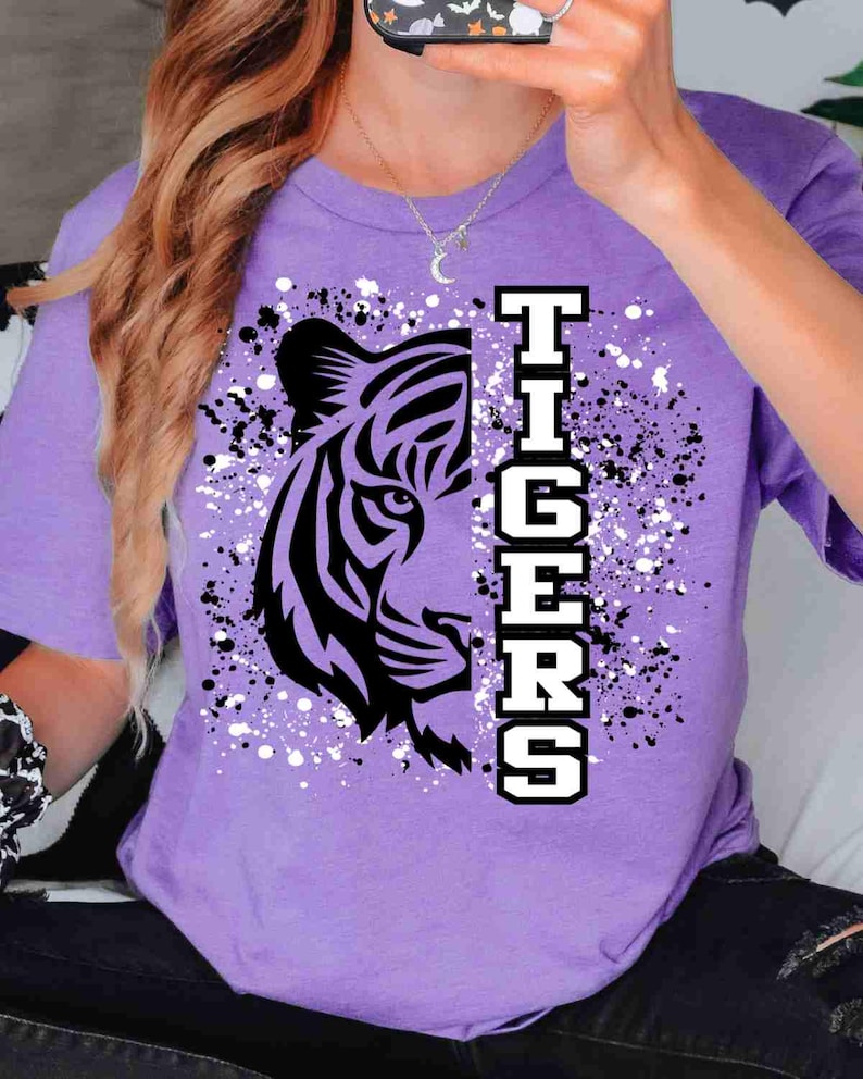 Custom School Shirt Tigers Shirt Tiger Pride Shirt School Spirit Shirt ...