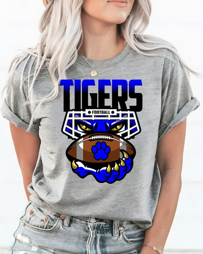 Tigers Football Shirt, Tigers Shirt, Tiger Pride Shirt, School Spirit Shirt, Football Mom Shirt ...