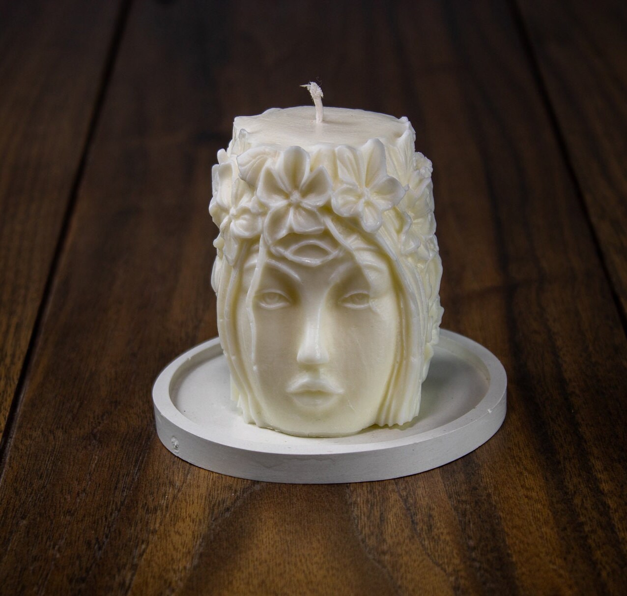 Female Head Shaped Candle Handmade Soy Candle / Organic Soy Wax Candle ...