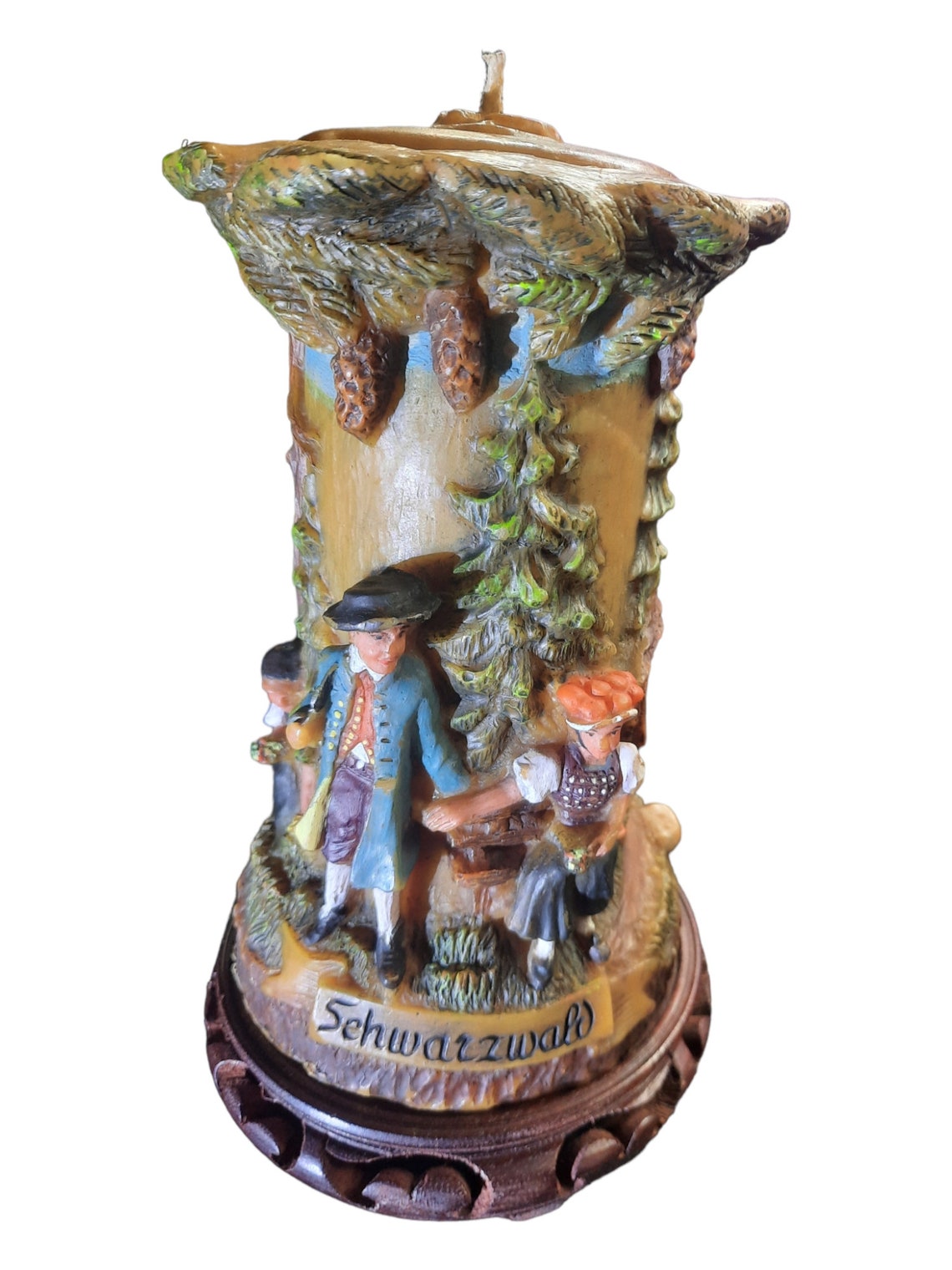 Vintage German Gunter Kerzen Hand Carved Candleholder - Etsy