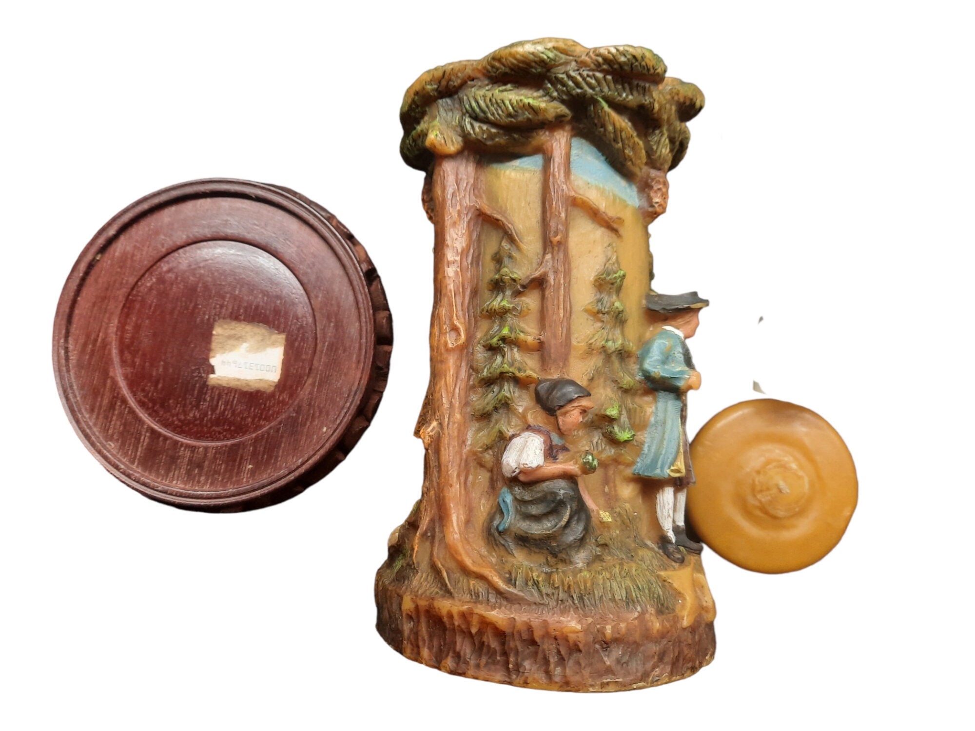 Vintage German Gunter Kerzen Hand Carved Candleholder - Etsy